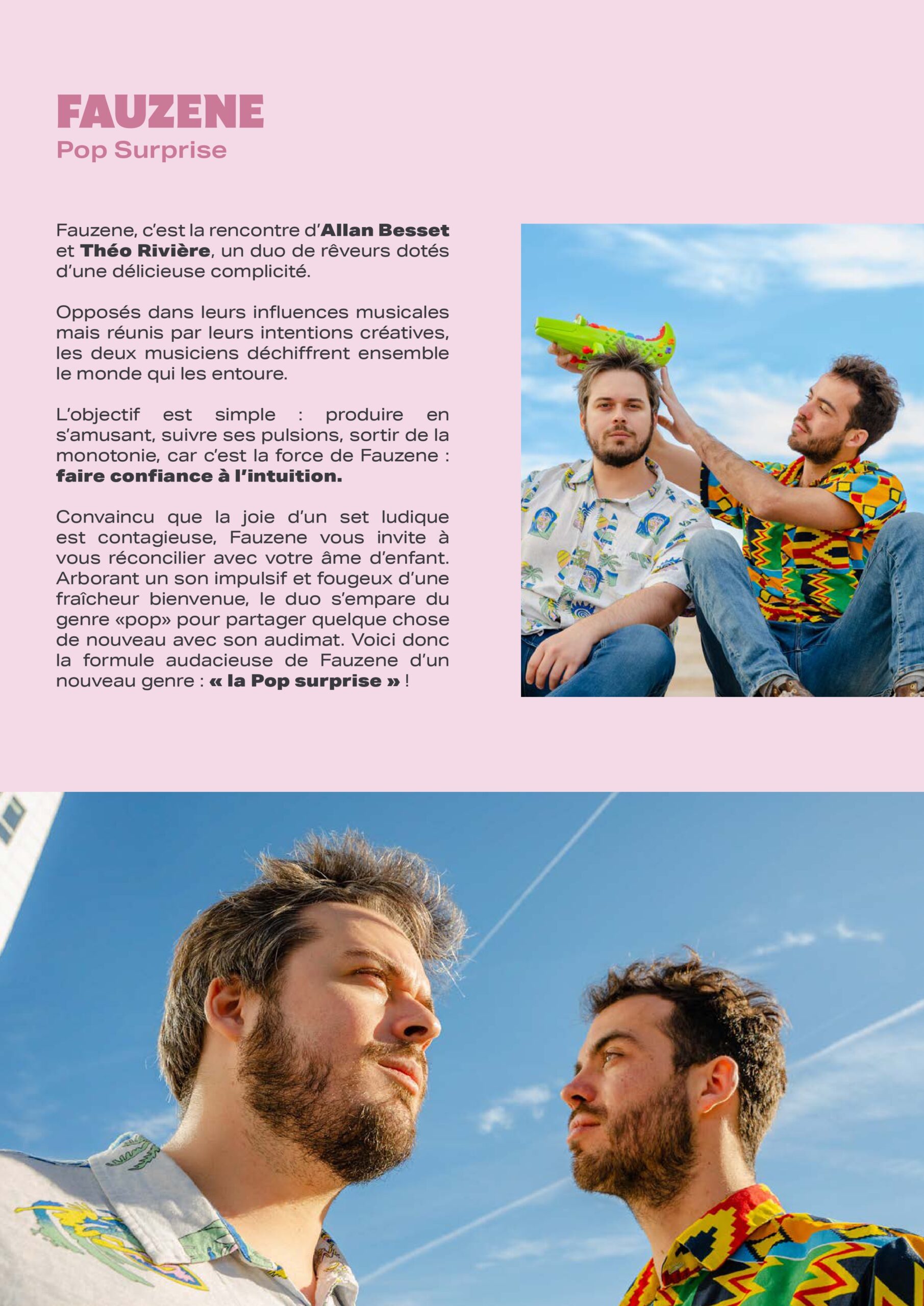 Fauzene : un délicieux objet de pop surprise en français à découvrir ...